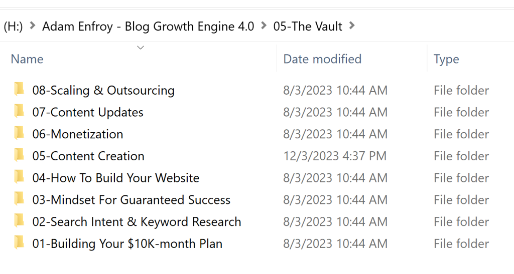 Adam Enfroy Blog Growth Engine 4.0 (2023)