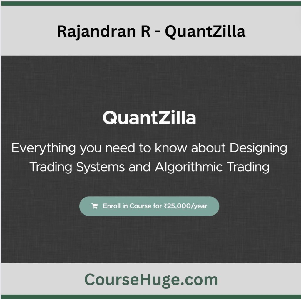Rajandran R - QuantZilla